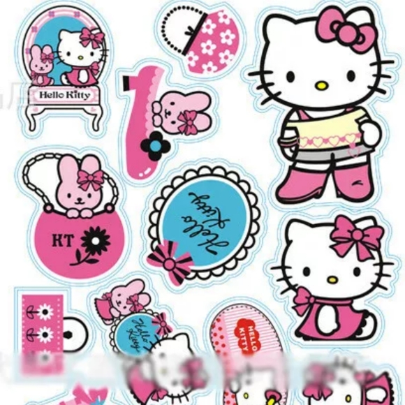 Wall Decor | Hello Kitty Decal Sticker Set | Poshmark
